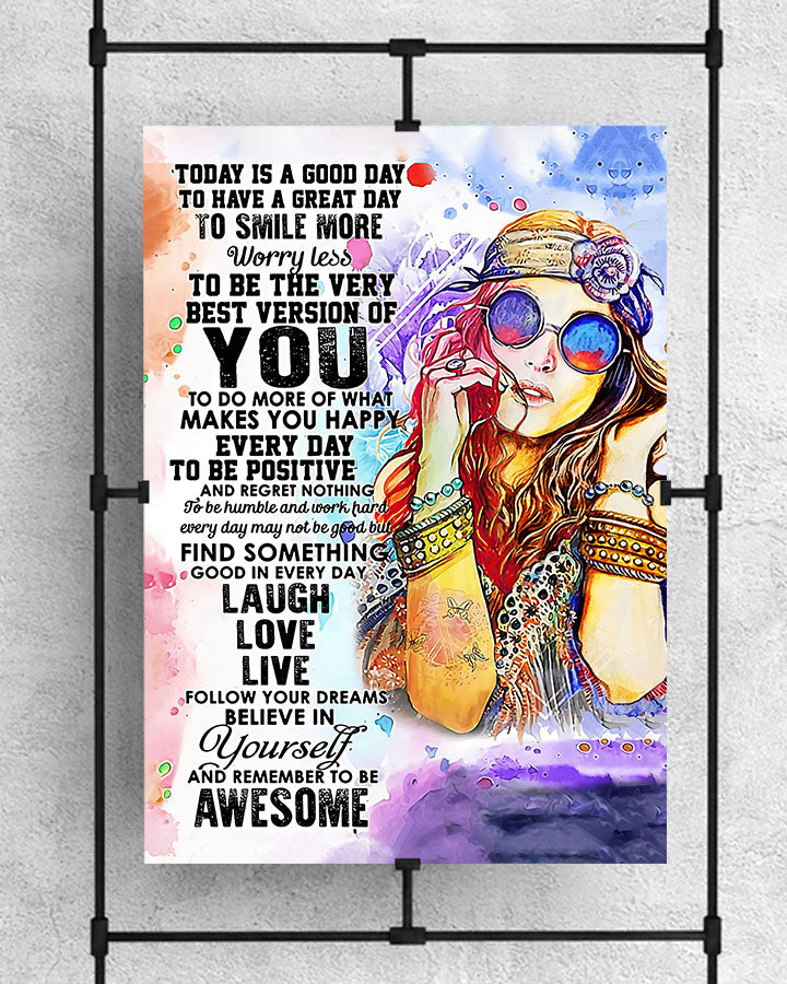 TODAY IS A GOOD DAY POSTER - TLTW0610234 – Groovy Hippie