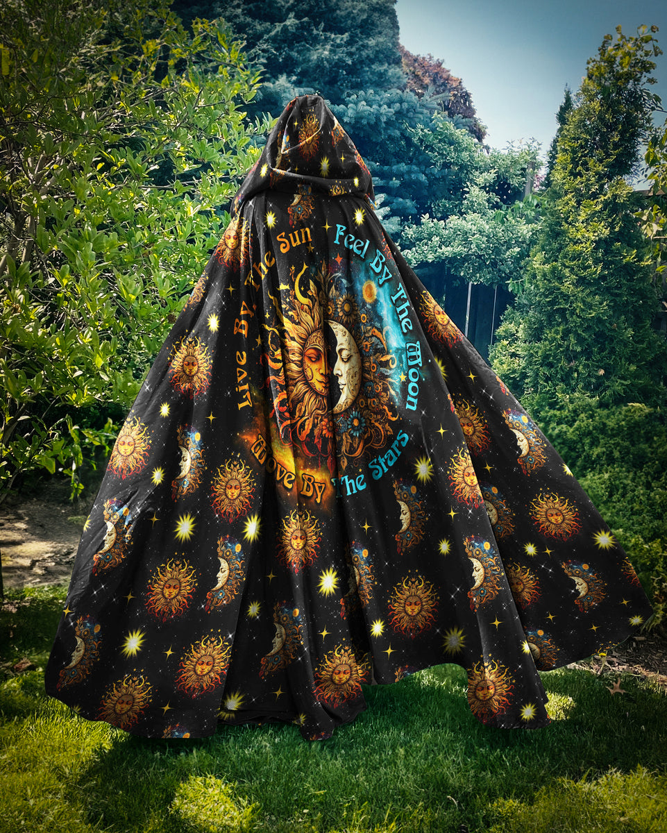 LIVE BY THE SUN HOODED CLOAK - TYTM0308234 – Groovy Hippie