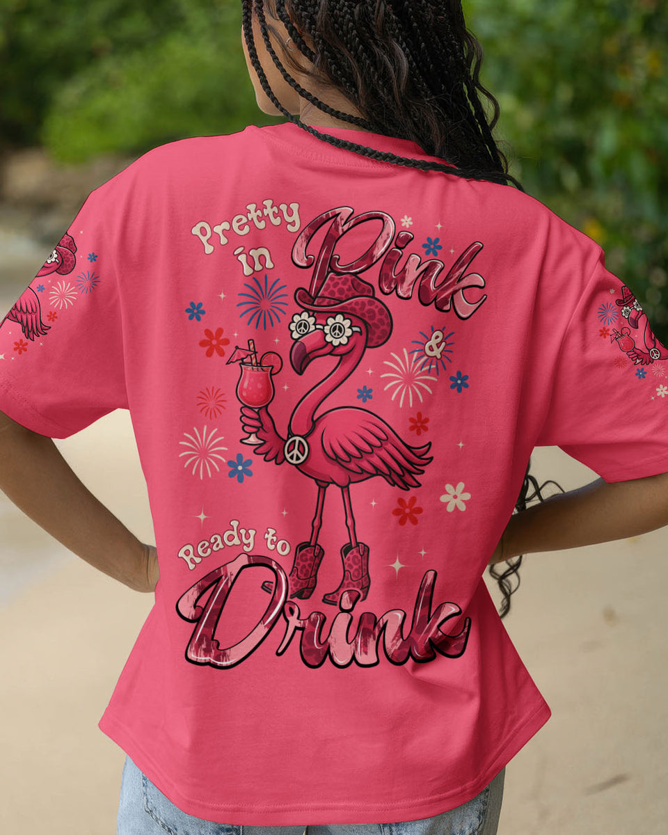 PRETTY IN PINK FLAMINGO COWBOY ALL OVER PRINT - TYQY2605251 – Groovy Hippie
